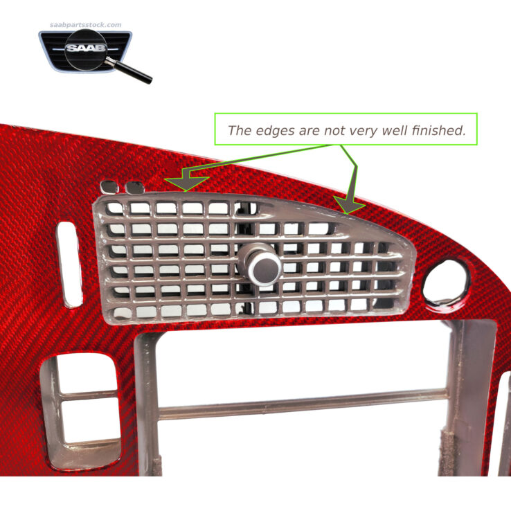 Instrument Plate / Dashboard Front Panel, Red Carbon Fibre for LHD ...