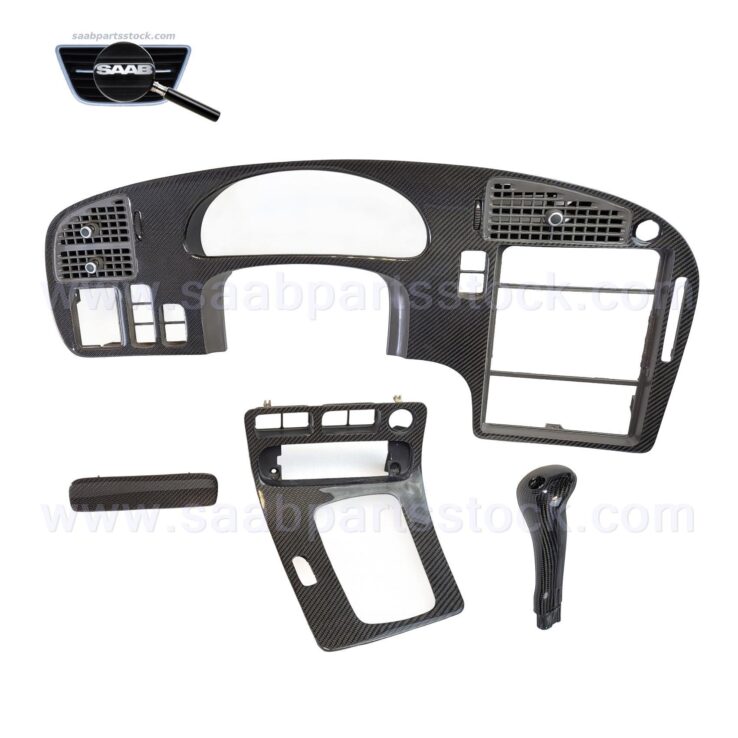 The set of Instrument Plate / Dashboard Front Panel, Grey Carbon Fibre ...