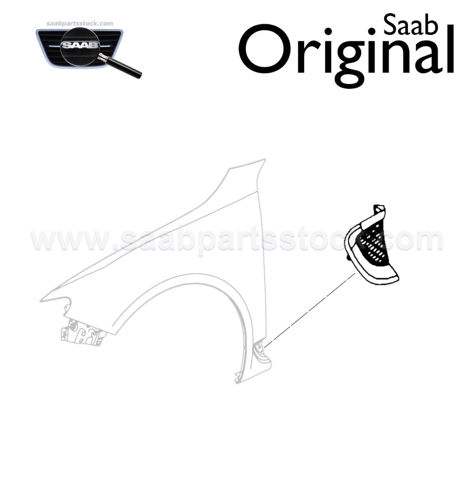 Dekoor rest esiporitiivale, vasak SAAB 12779338